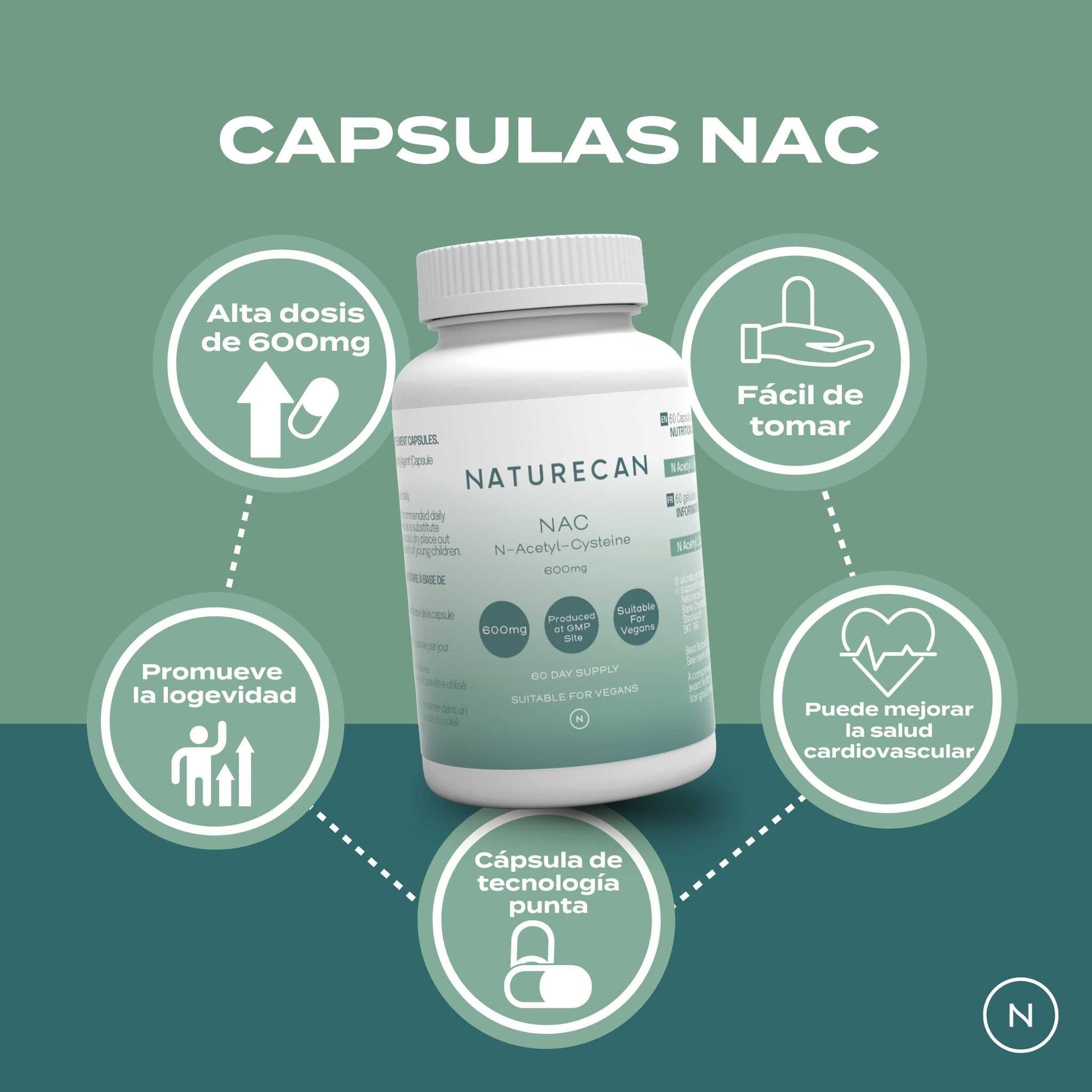 Qué es el NAC | Beneficios de la N-acetilcisteina | Naturecan Chile
